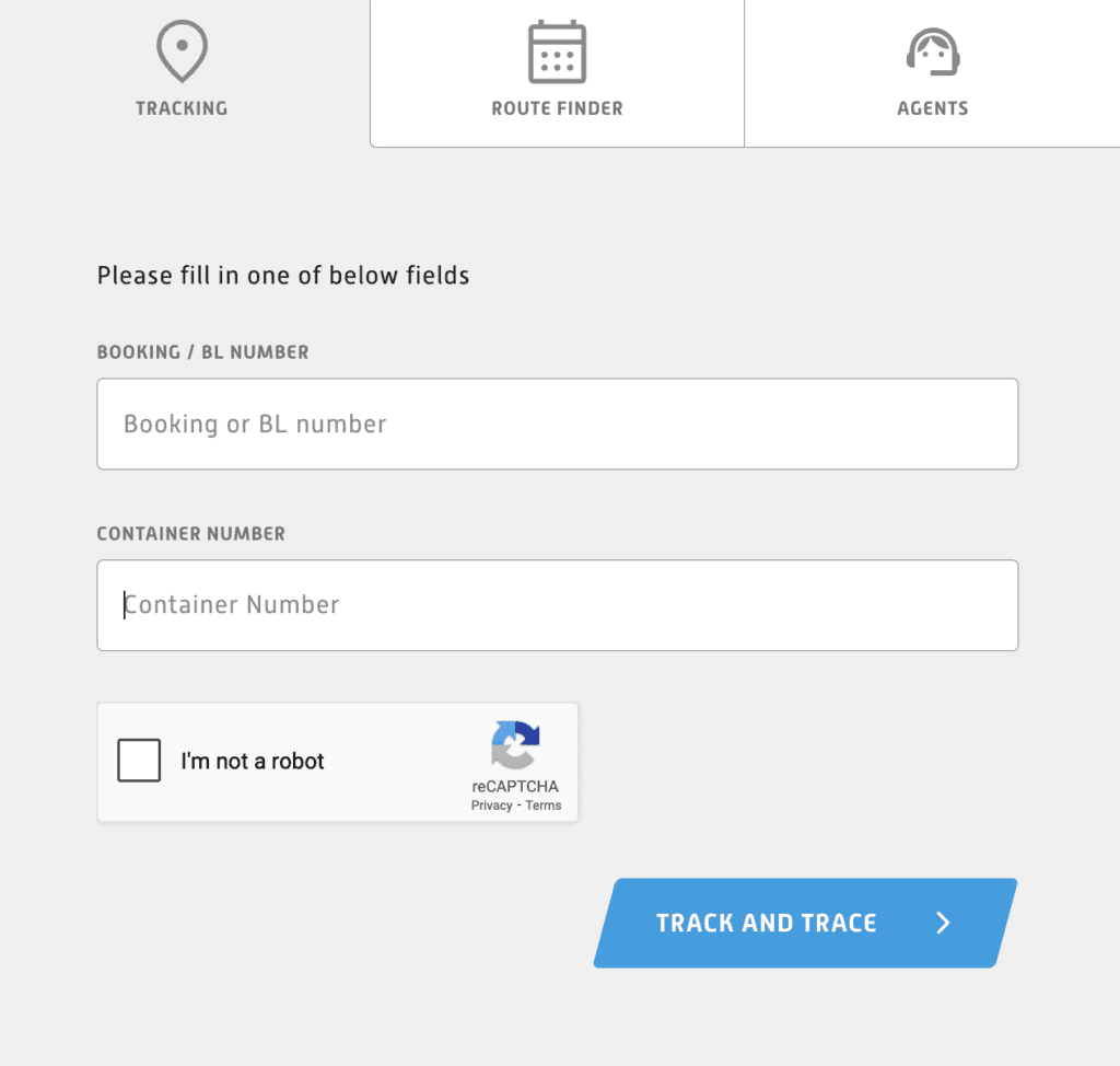 One mandatory field for Track & Trace web tool - WEC Lines